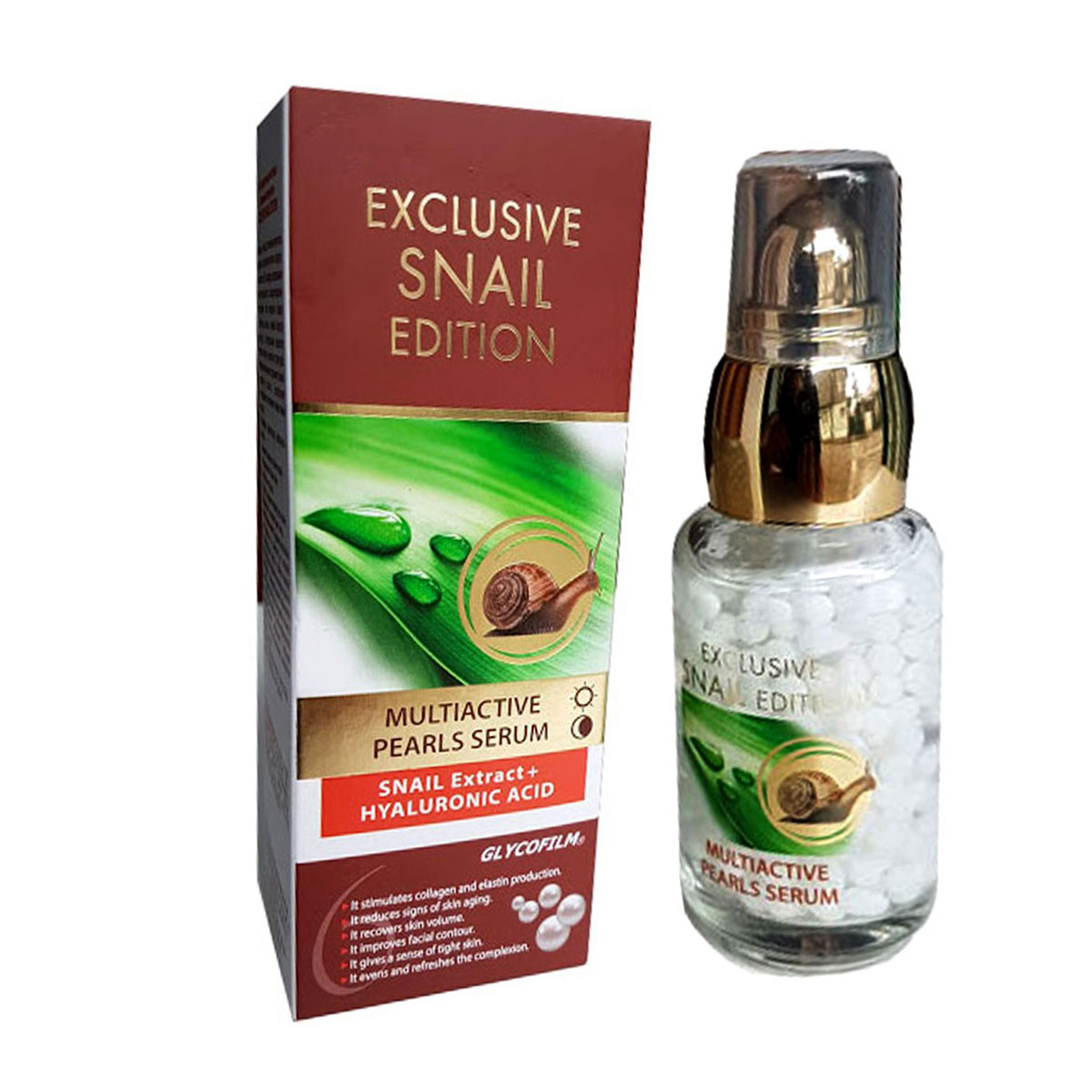Ser facial multiactiv cu perle, Exclusive Snail Edition, Extract de ...
