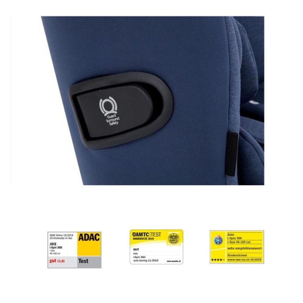Scaun auto i-Spin 360° Deep Sea, 40-105 cm, testat ADAC si certificat ...