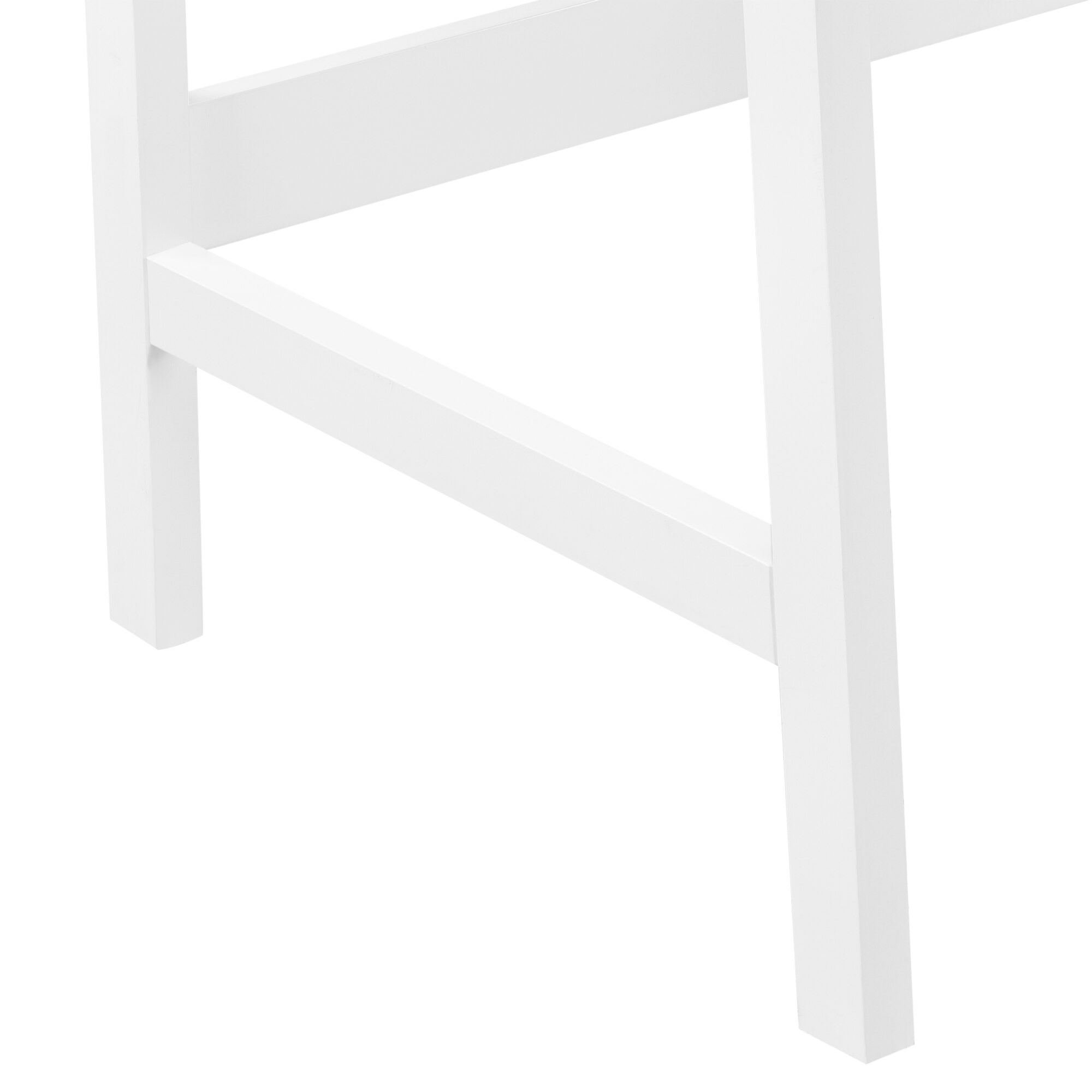 Бюро [en.casa]®, 125 x 51 x 80 cm, Бяло - eMAG.bg