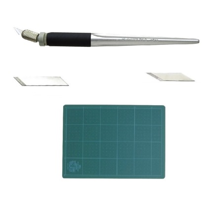 Set cutter/cutit metalic de precizie cu cap pivotant,80 lame schimb ...