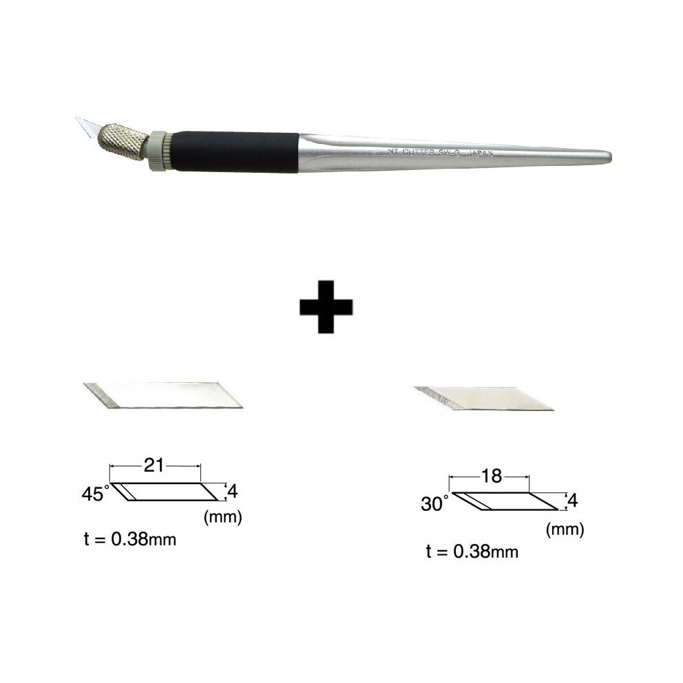 Set cutter/cutit metalic de precizie cu cap pivotant,80 lame schimb ...
