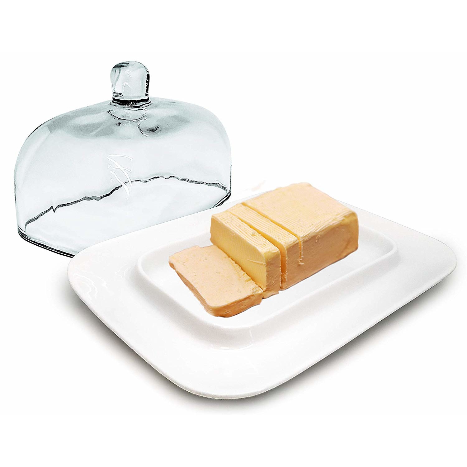 Untiera portelan cu capac din sticla-vin boquet-FIH412 - eMAG.ro