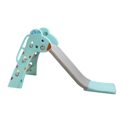 Детска пързалка buz, с жираф, нехлъзгащи се стълби, синя - eMAG.bg