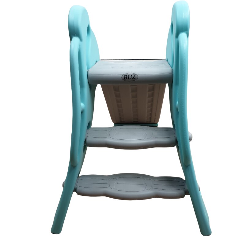 Детска пързалка buz, с жираф, нехлъзгащи се стълби, синя - eMAG.bg