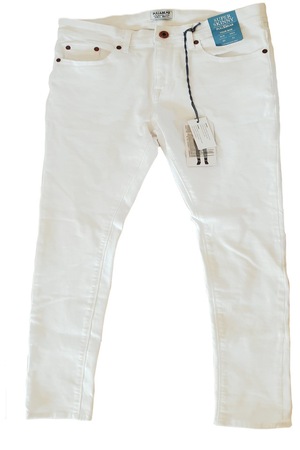 Blugi SuperSkinny, Pull&Bear, Albi, 40 - eMAG.ro
