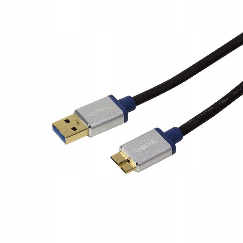 USB 3.0 Cable, AM to Micro BM, aluminum shell, blister, 2m "BUAM320 ...