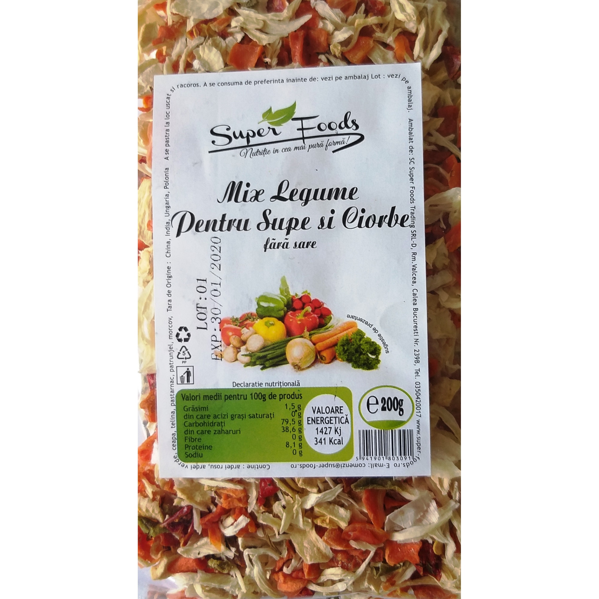 Mix Legume Deshidratate Pentru Supe si Ciorbe Fara Sare 100g - eMAG.ro