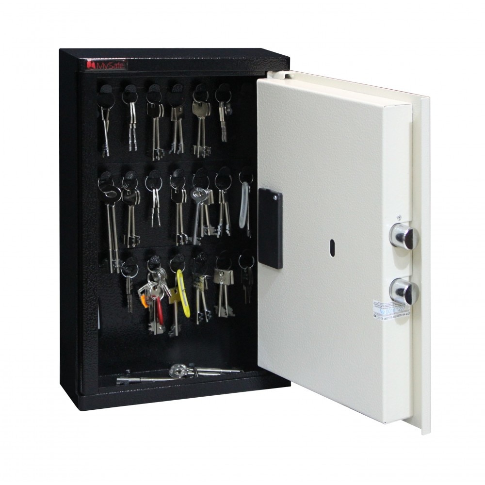 Seif pastrare chei, inchidere electronica,24 carlige, 400x260x100mm ...