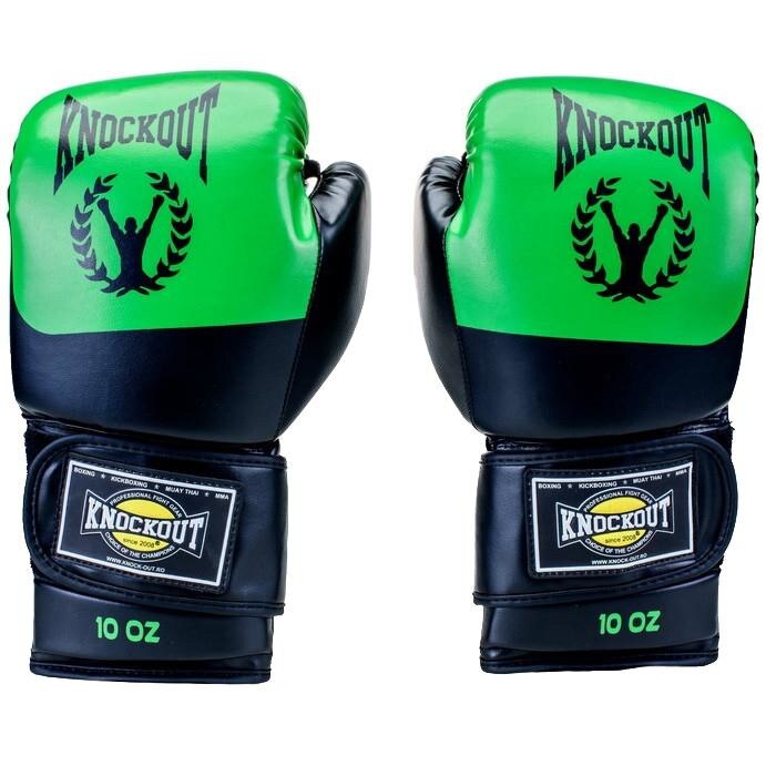 Manusi Box, Knockout, P.U. Performer, Verde - eMAG.ro