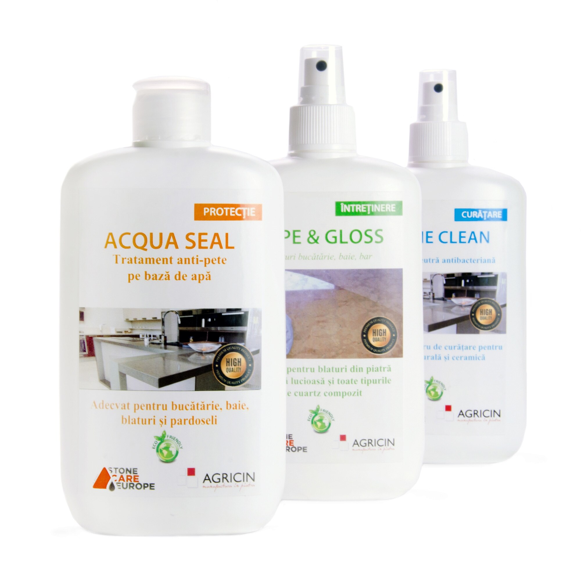 Kit detergenti, intretinere si curatare, pentru piatra naturala ...