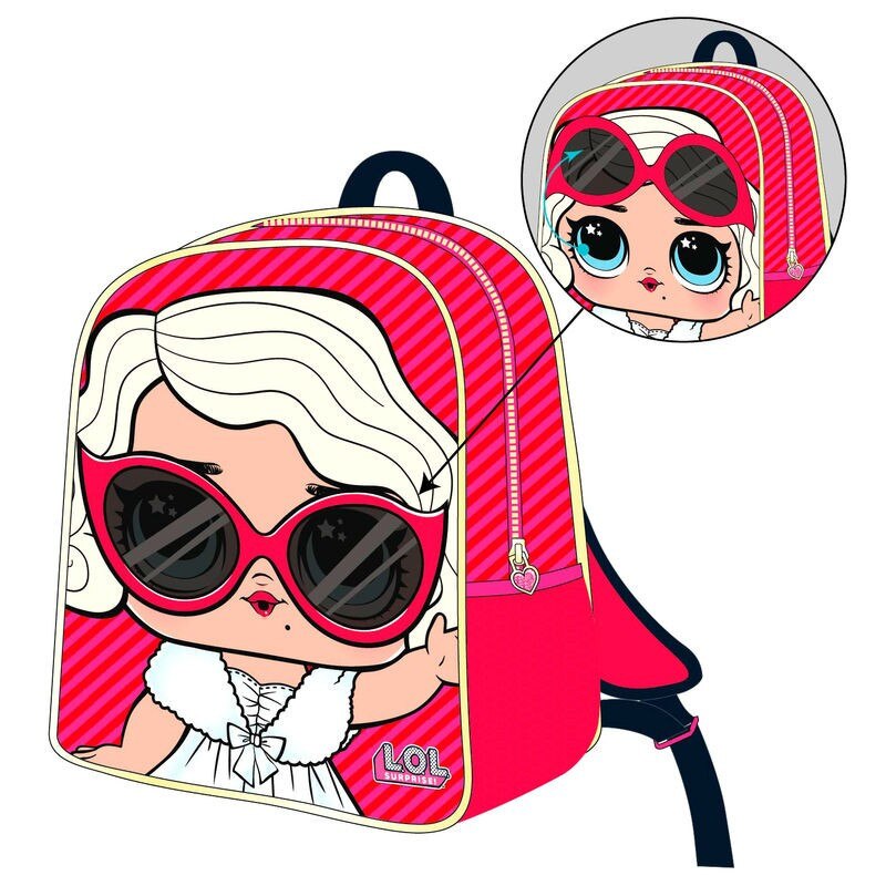 Ghiozdan LOL Surprise cu ochelari reversibili, pentru gradinita 31 cm ...