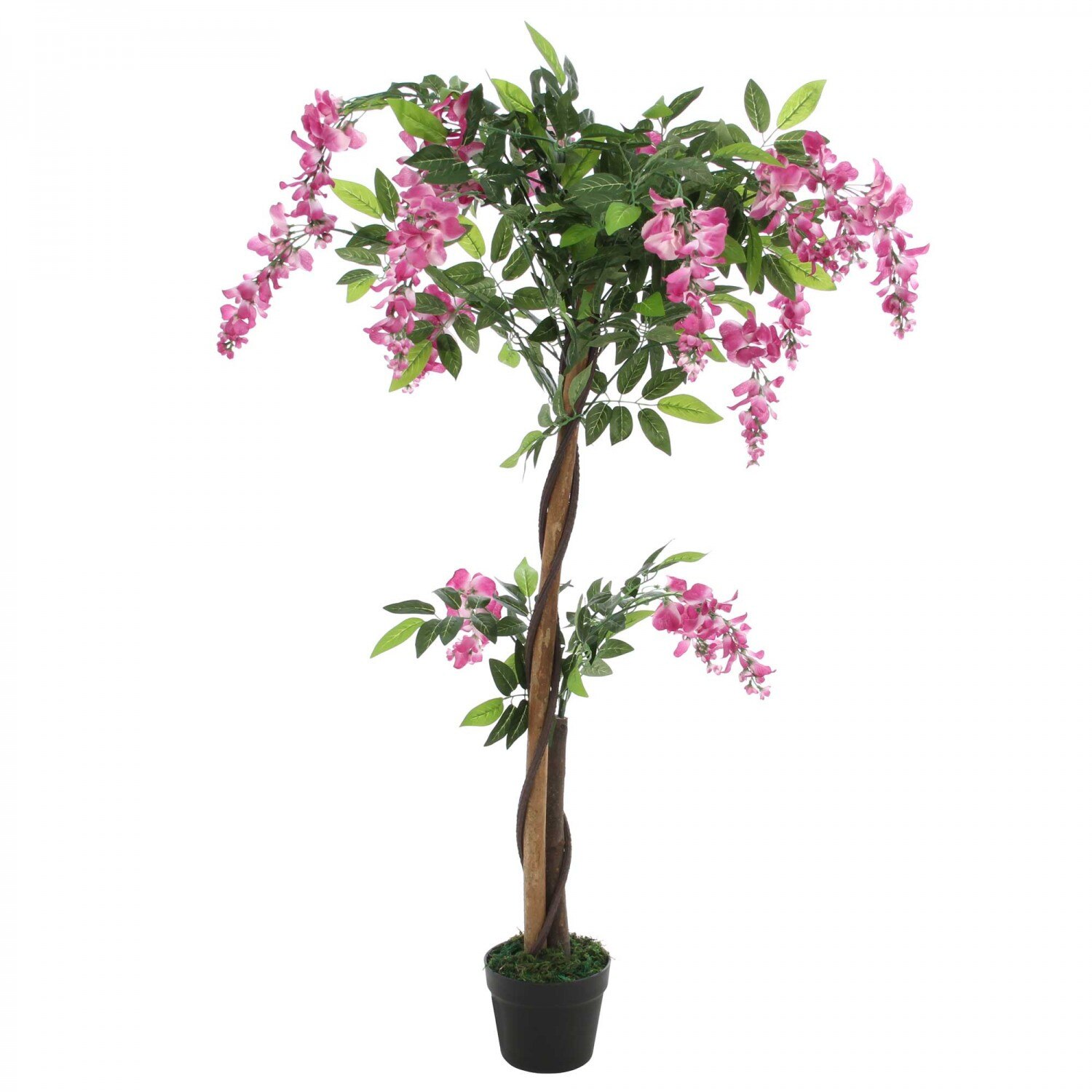 Floare artificiala JWT2170, roz + alb, 120 cm - eMAG.ro