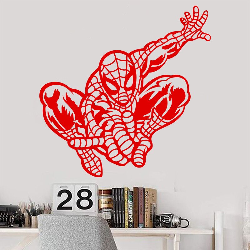 Sticker Decorativ - SMAER - Omul Paianjen Spiderman - 50cm x 50cm ...
