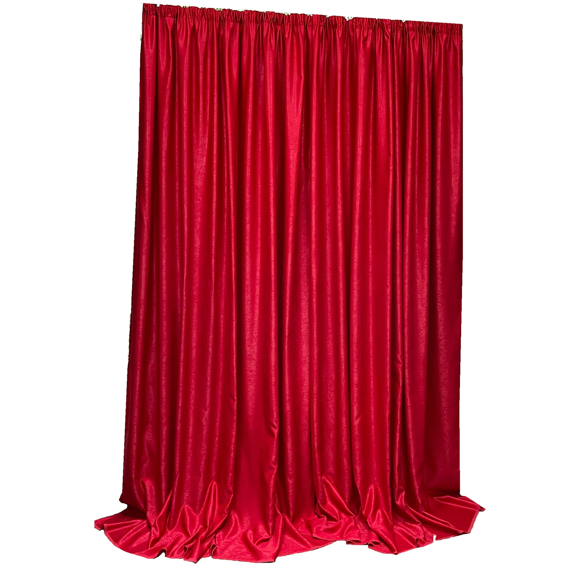 Set draperii semiopace, uni, culoare rosu, colectia "Monocrom by Liz ...