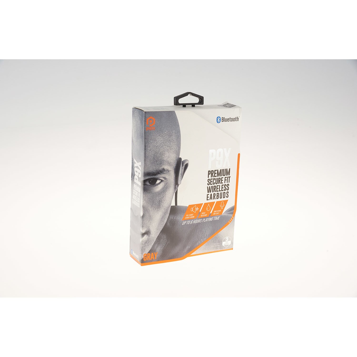 Casti Audio Sport, In-Ear PomGear P9X, cu Bluetooth si Microfon, Gri ...