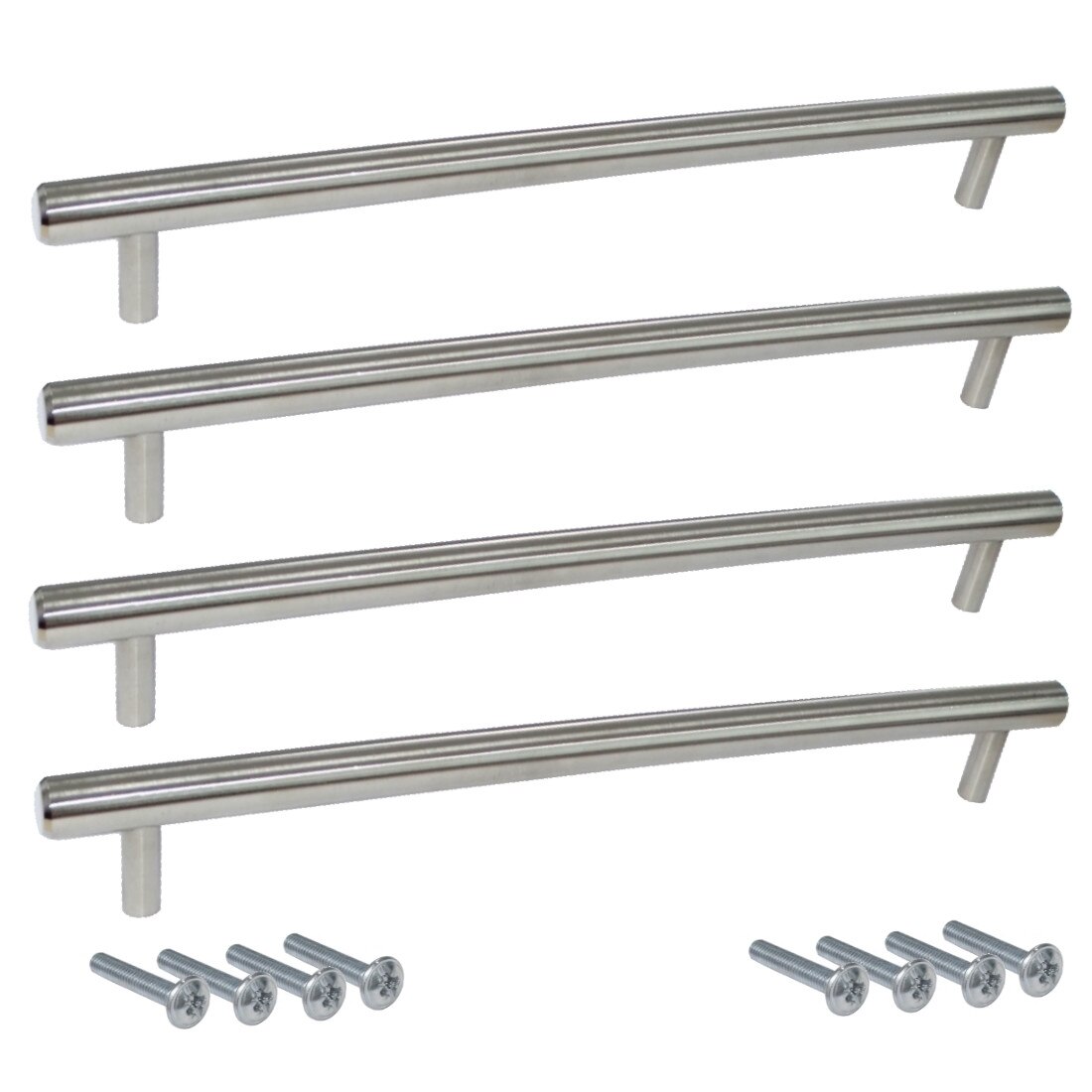 Set de 4 manere de mobilier AERZETIX, seria Mangoky, 192 mm, inox - eMAG.ro