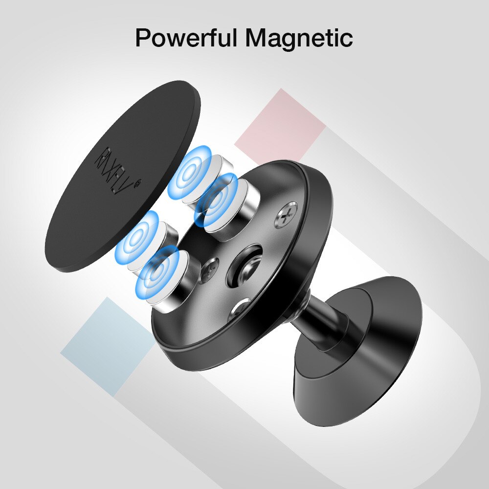 Suport Stand Adeziv 360° Negru Pentru Telefon Universal Auto - eMAG.ro