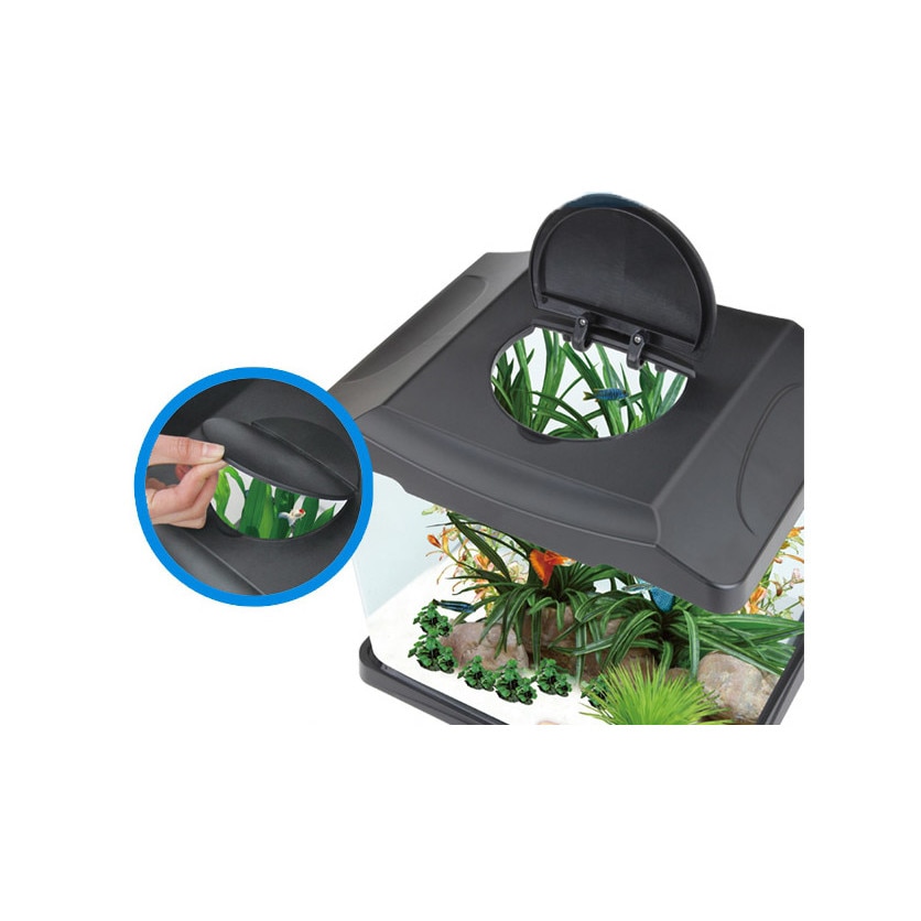 Acvariu 22 litri BOYU DSN-315 negru - eMAG.ro