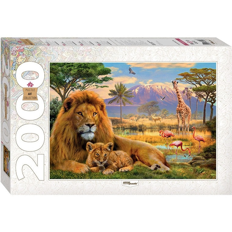 Puzzle 2000 piese Step - Lions - eMAG.ro