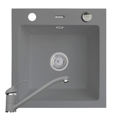 Set Pyramis chiuveta ALYA si baterie ASALIA, dimensiune 480x505mm ...