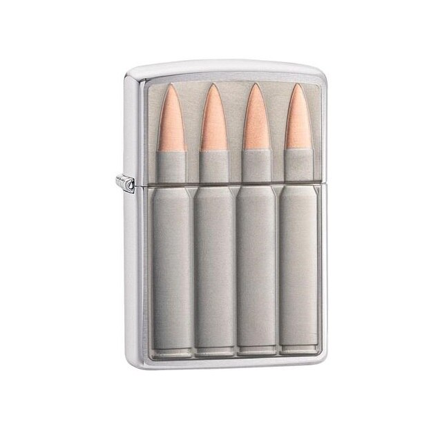 Bricheta Zippo Bullets Brushed Chrome - eMAG.ro