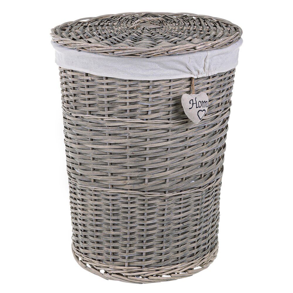 Cos rufe gri din rattan Milagros Ø37x50h - eMAG.ro
