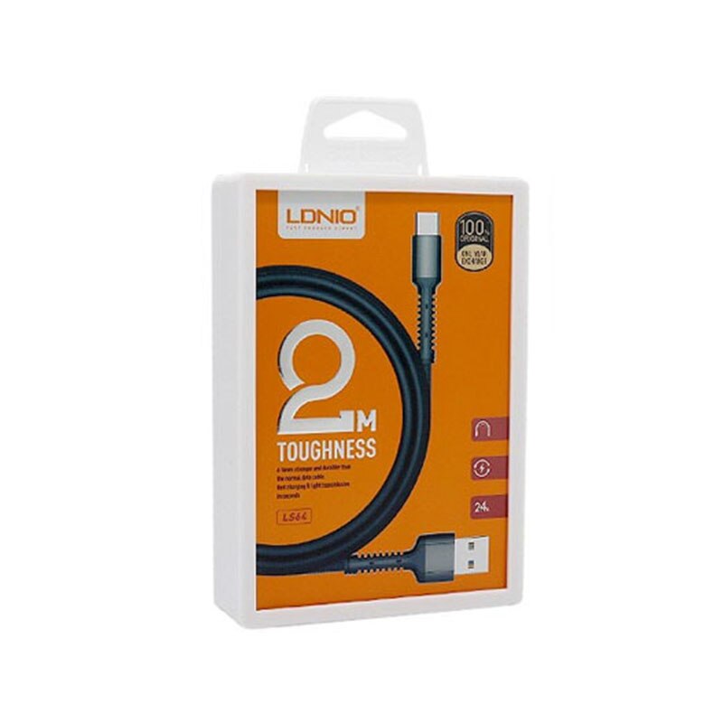 Ldnio 2.4A adat/töltő kábel Type-C csatlakozóval, 2m - eMAG.hu