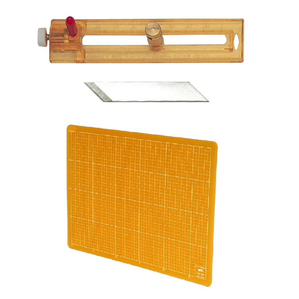 Set cutter/compas pentru taiere cercuri, 2-15cm, placa taiere A4 +set ...