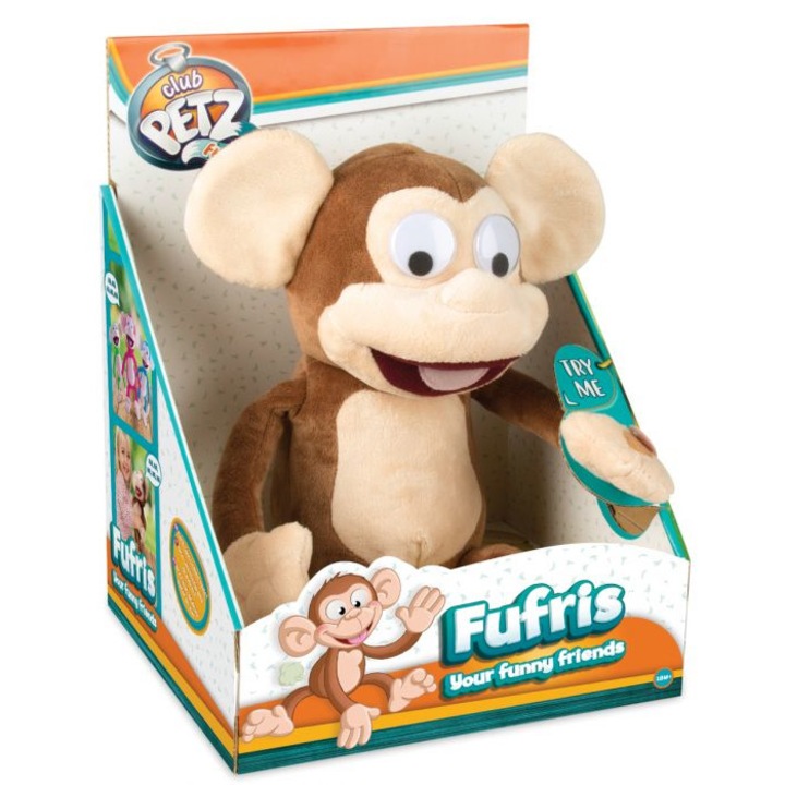 Интерактивна играчка за деца маймуна IMC Toys Fufris, Плюшена - eMAG.bg