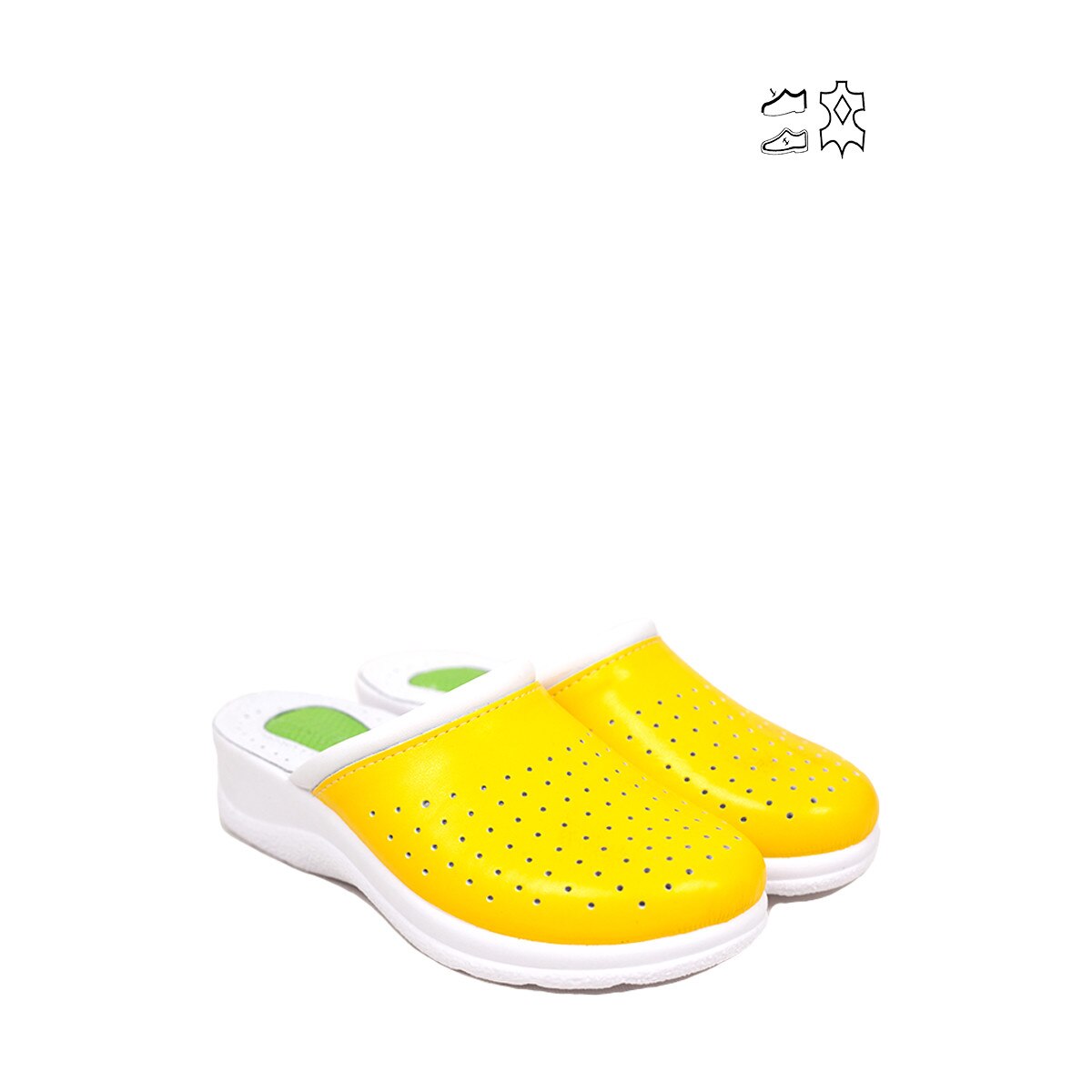 Saboti Medicali din Piele cu GEL SOFT Maribon Galben, 39 EU - eMAG.ro