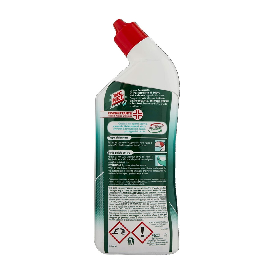 Detergent Wc Net pentru toaleta, gel detartrant, 700ml - eMAG.ro