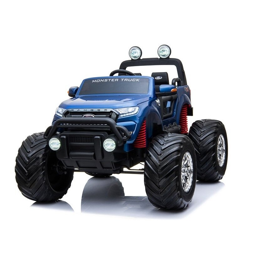 Ford ranger monster truck LCD Lakozott Kék, 12 V Elektromos Kisautó ...