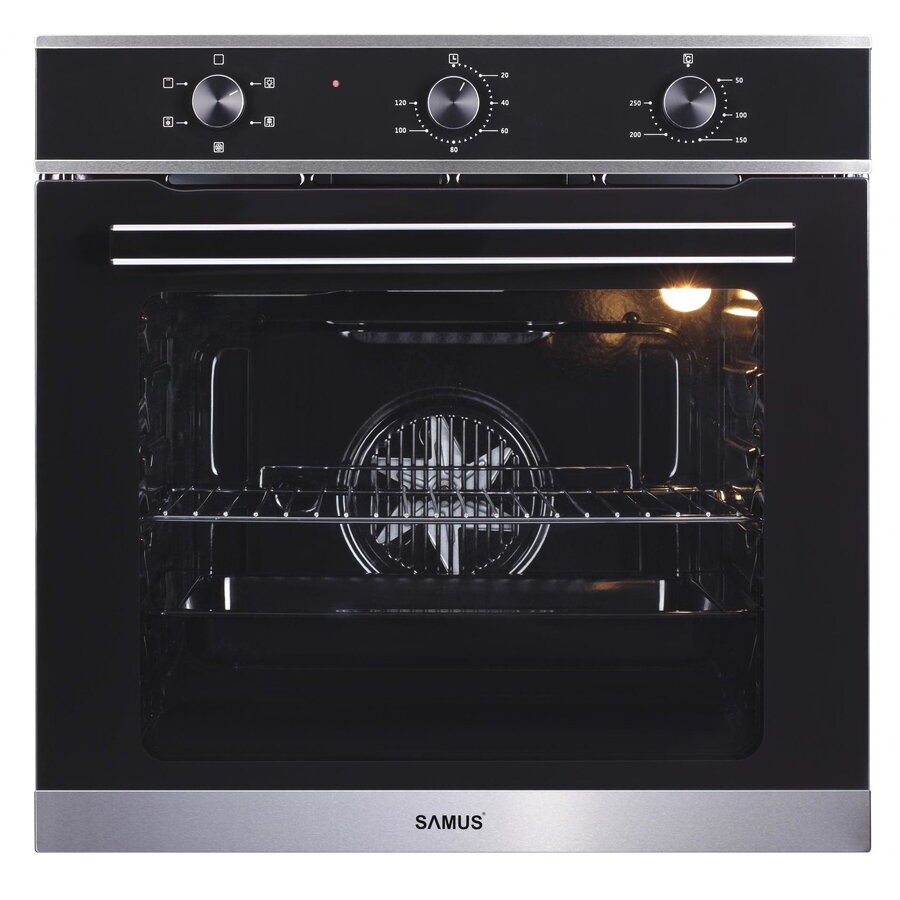 Cuptor incorporabil Samus SC623GX5, electric, 75 l, Clasa A, Negru ...