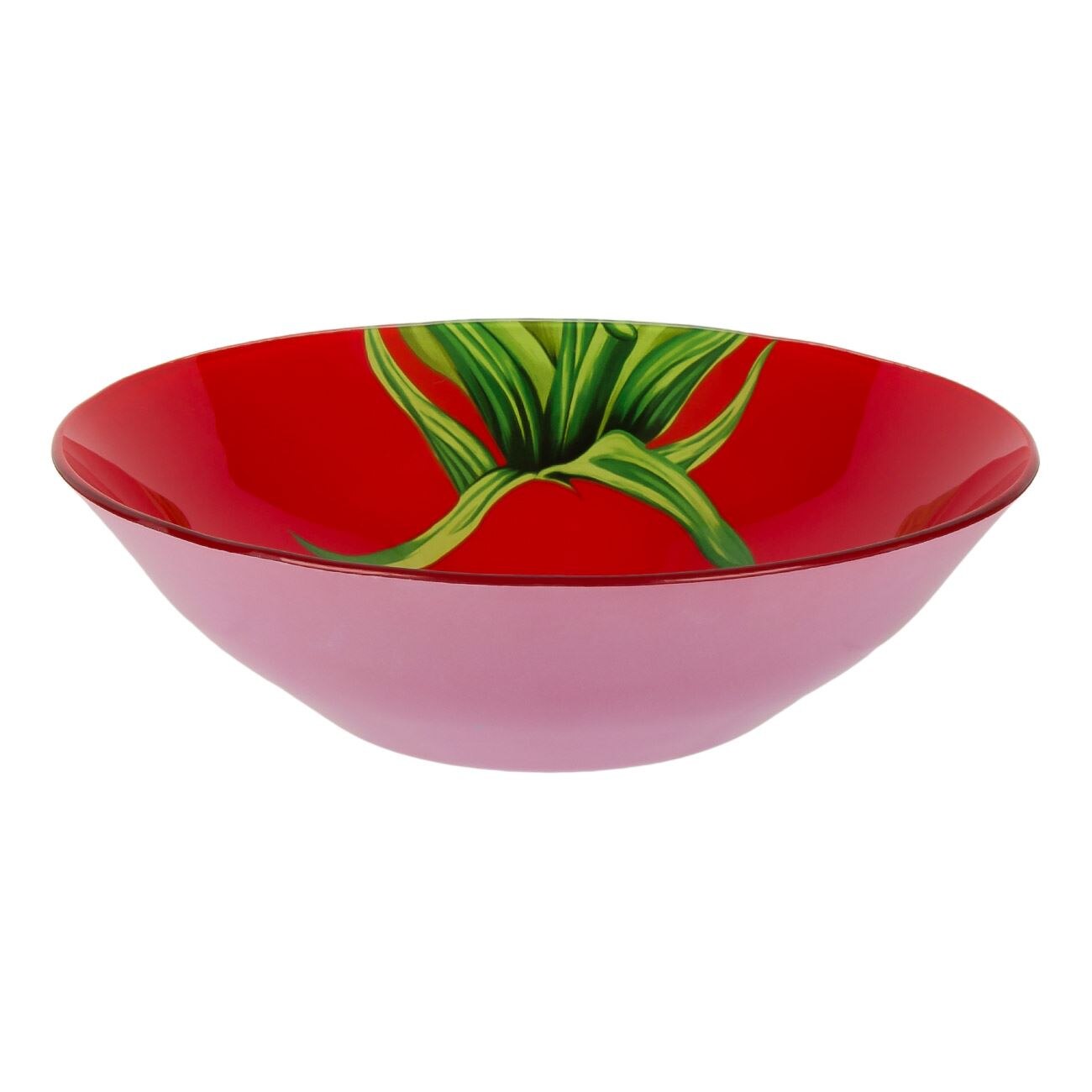 Castron de sticla design rosie, DecorCasa, 25 x 8 cm, 1000 ml - eMAG.ro