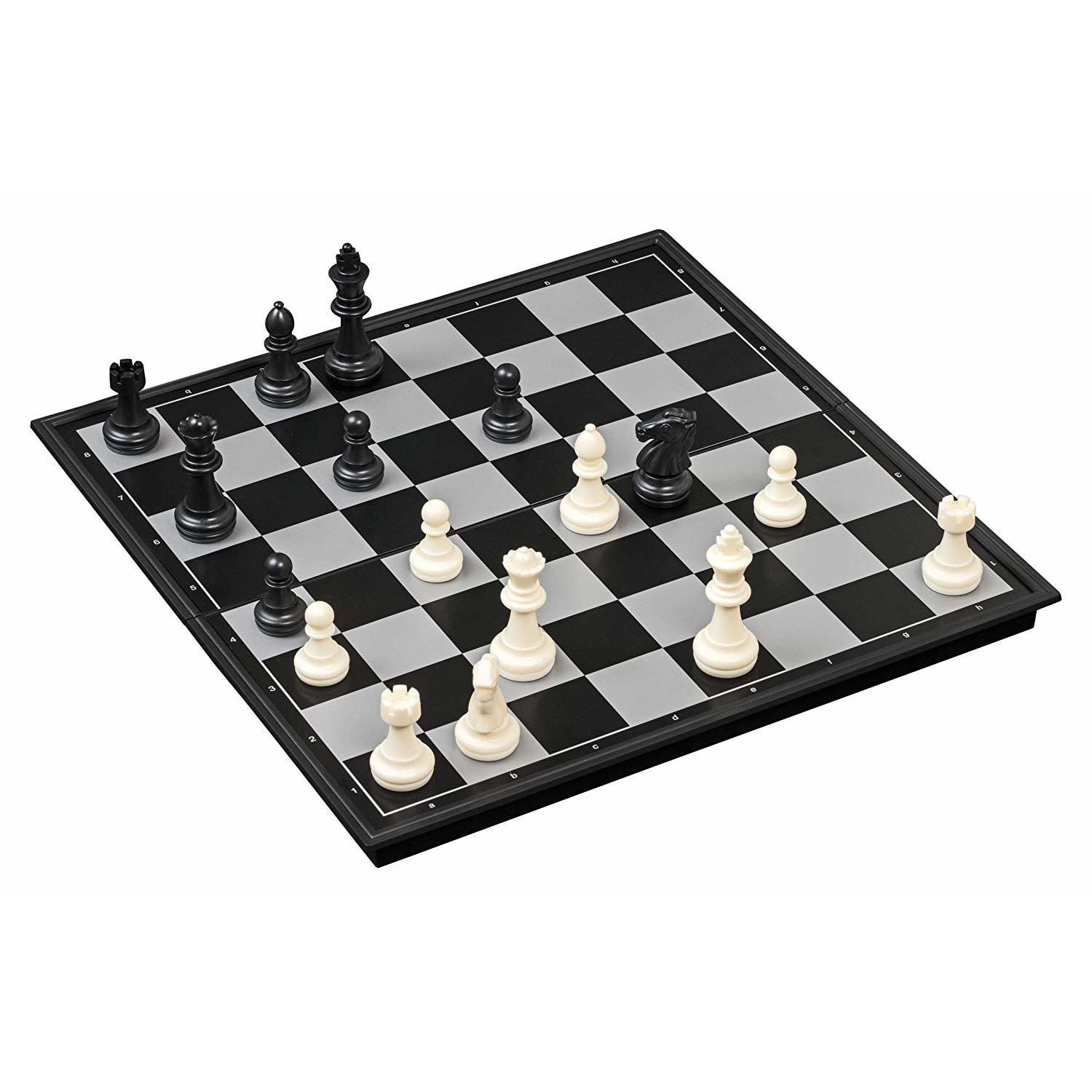 Joc de Sah, table si dame magnetic 31.8x31.8 cm, design Staunton - eMAG.ro