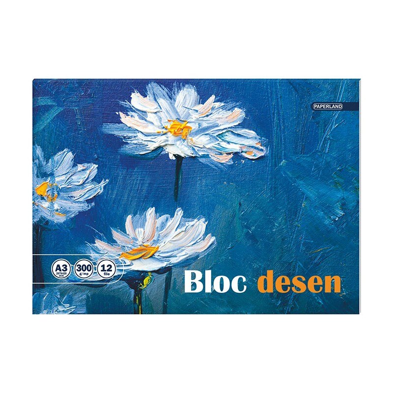 Bloc desen A3 12 file 300 g/mp Paperland - eMAG.ro