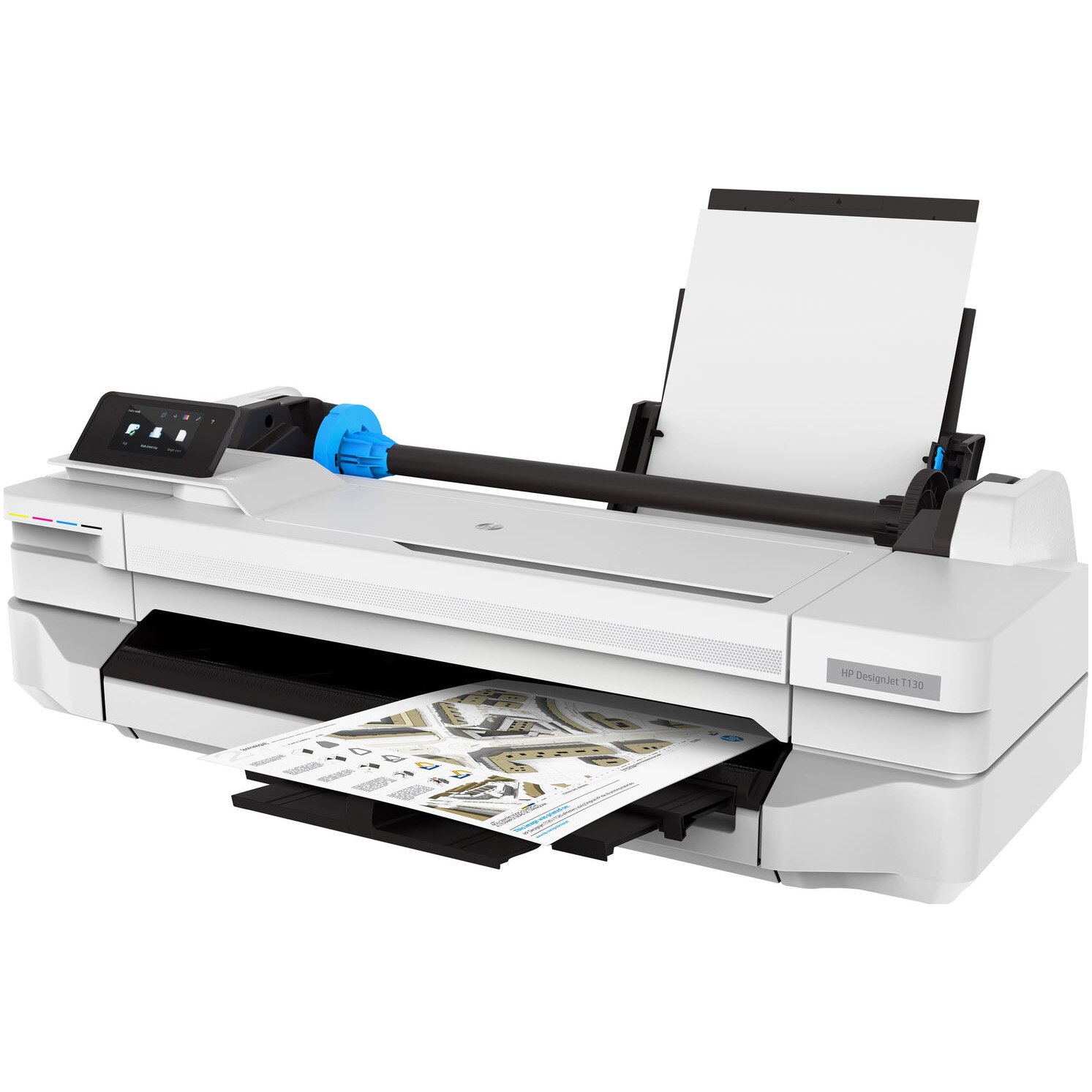 Plotter HP DesignJet T130 24", Wireless, Retea, A1 - eMAG.ro