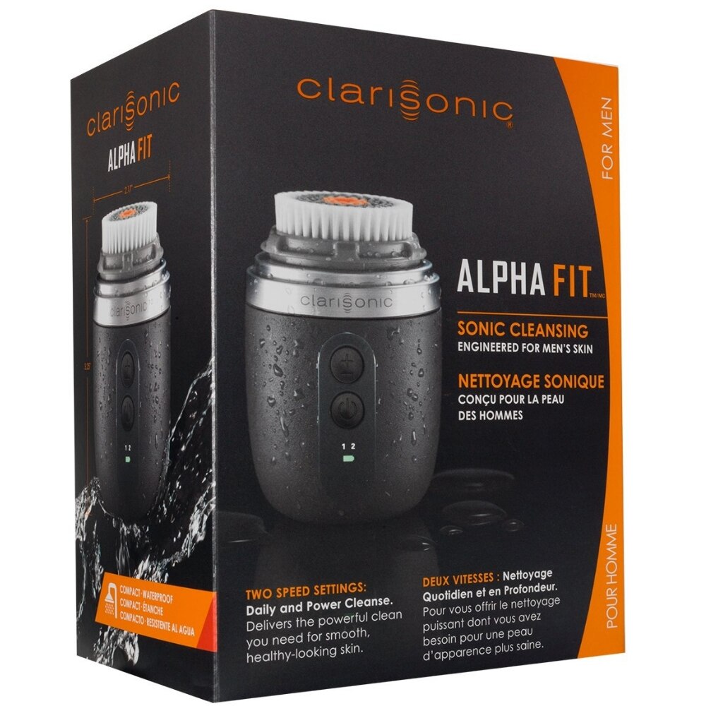 Комплект почистваща четка за лице Clarisonic Alpha FIT за мъже ...