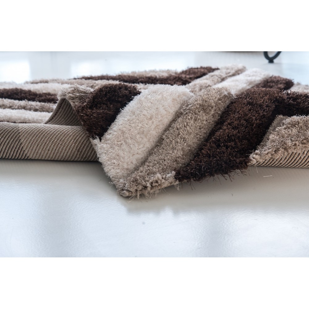 Dubai Shaggy (vizon) 5cm 3D szőnyeg 80x150cm Barna - eMAG.hu