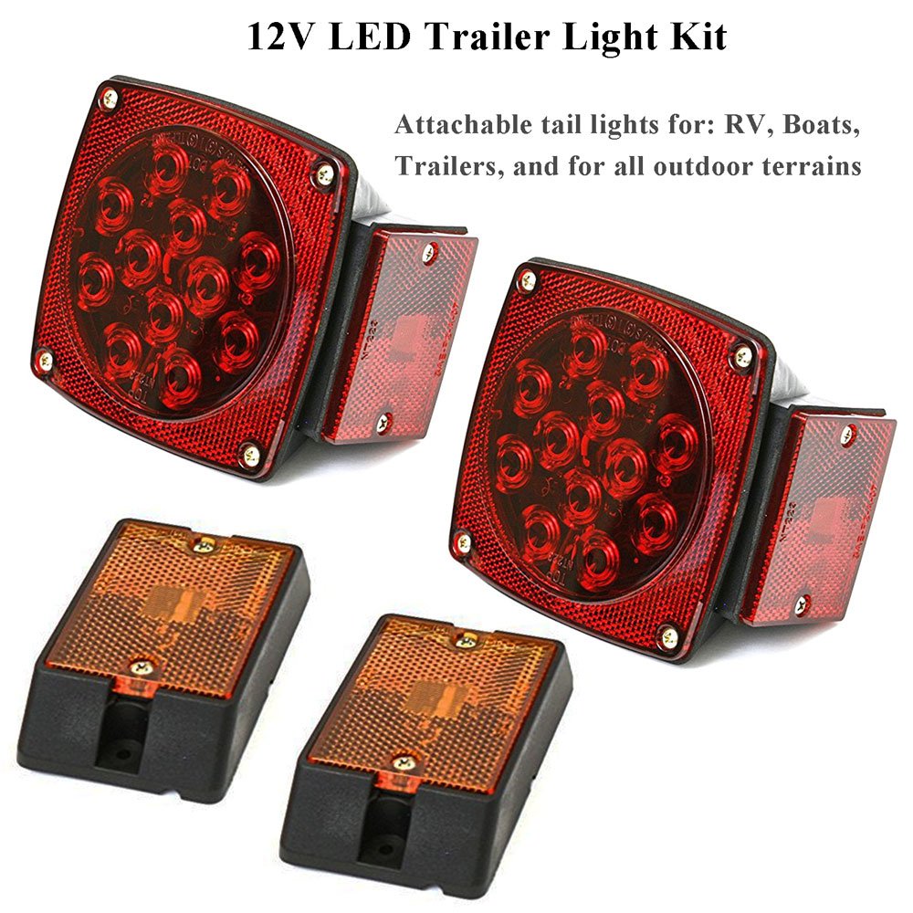 Set Complet, Stopuri si Semnalizari LED pentru Remorca, Platforma ,12V ...