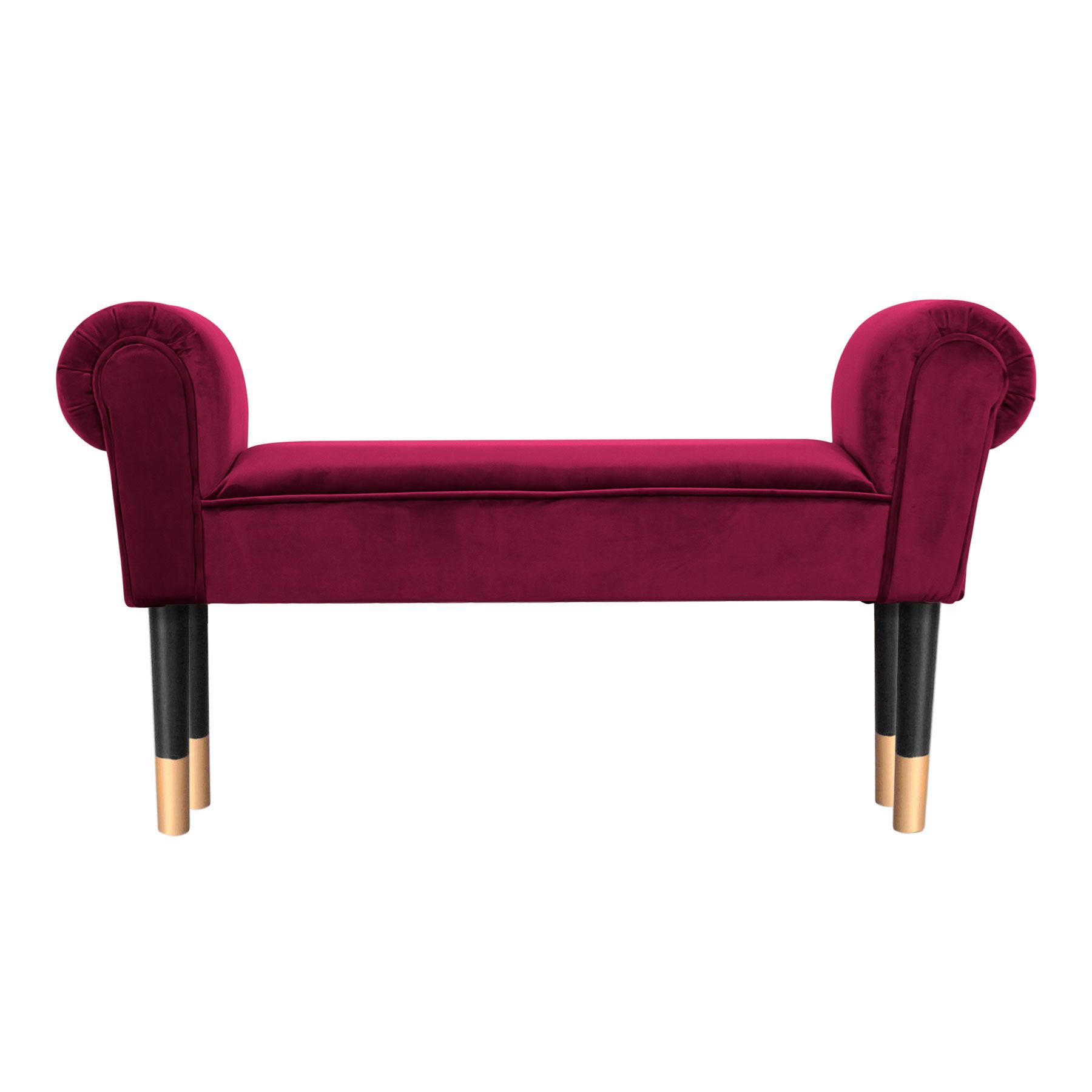 Bancheta catifea cu manere, burgundy, Boudoir - Butopea - eMAG.ro