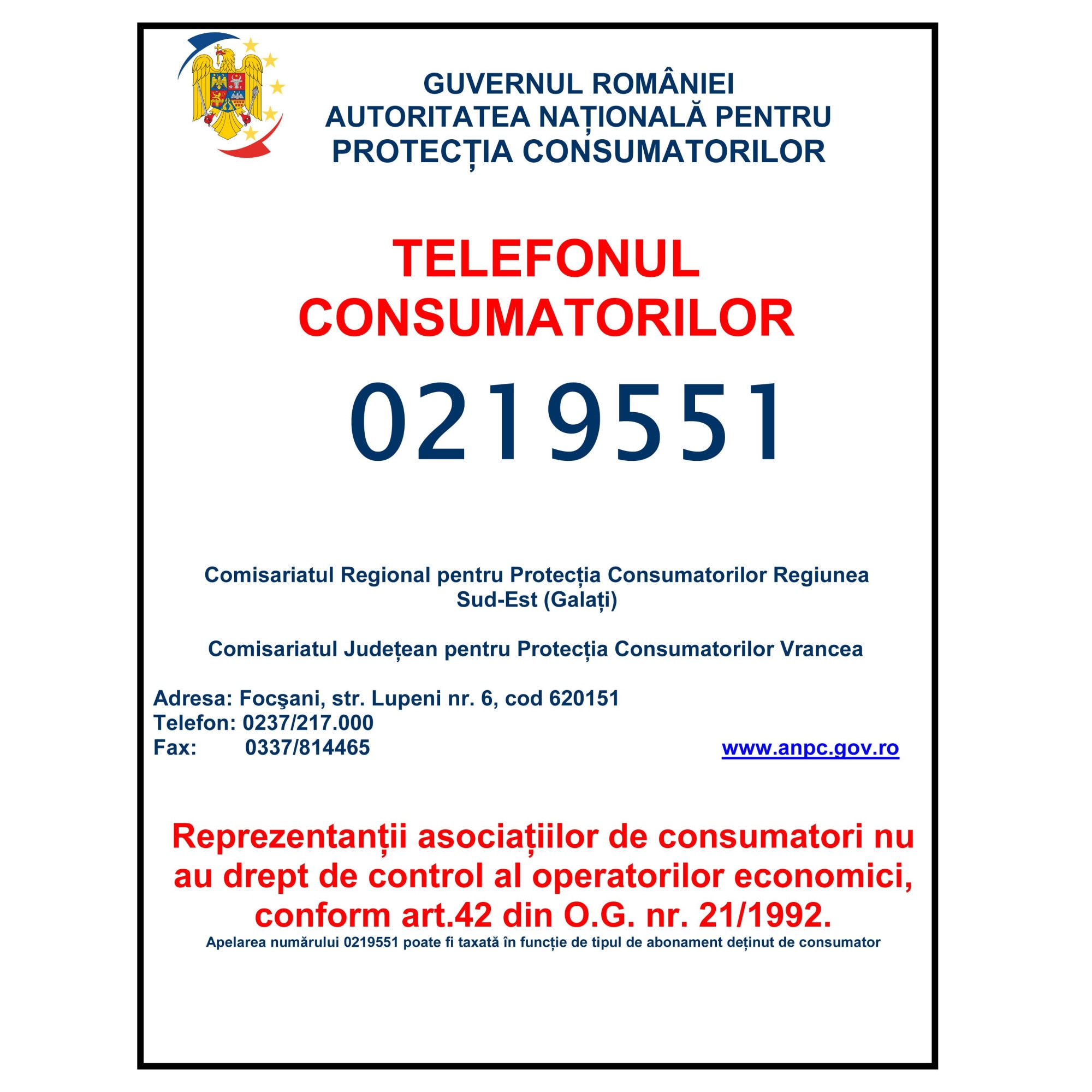 Set de 2 indicatoare A4 -Info-cons, bani-bon fiscal - eMAG.ro