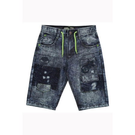 Детски къси дънкови панталонки No Fear Patch short, Деним, 9-10 години ...