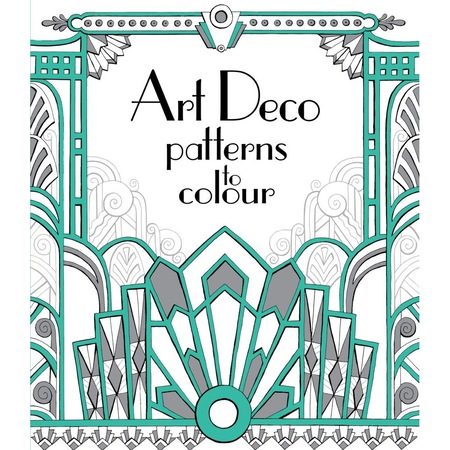 Carte de colorat "Art Deco patterns to colour" de Emily Bone, 7 ani+ ...