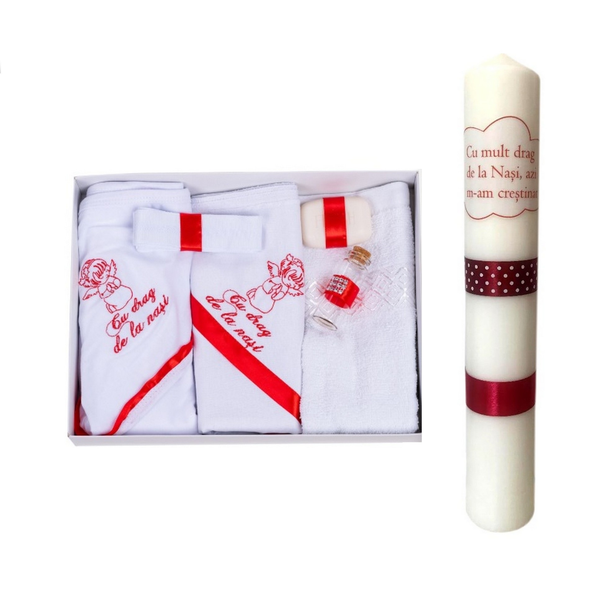 Set Trusou botez biserica complet 7 piese ''Cu drag de la Nasi ...
