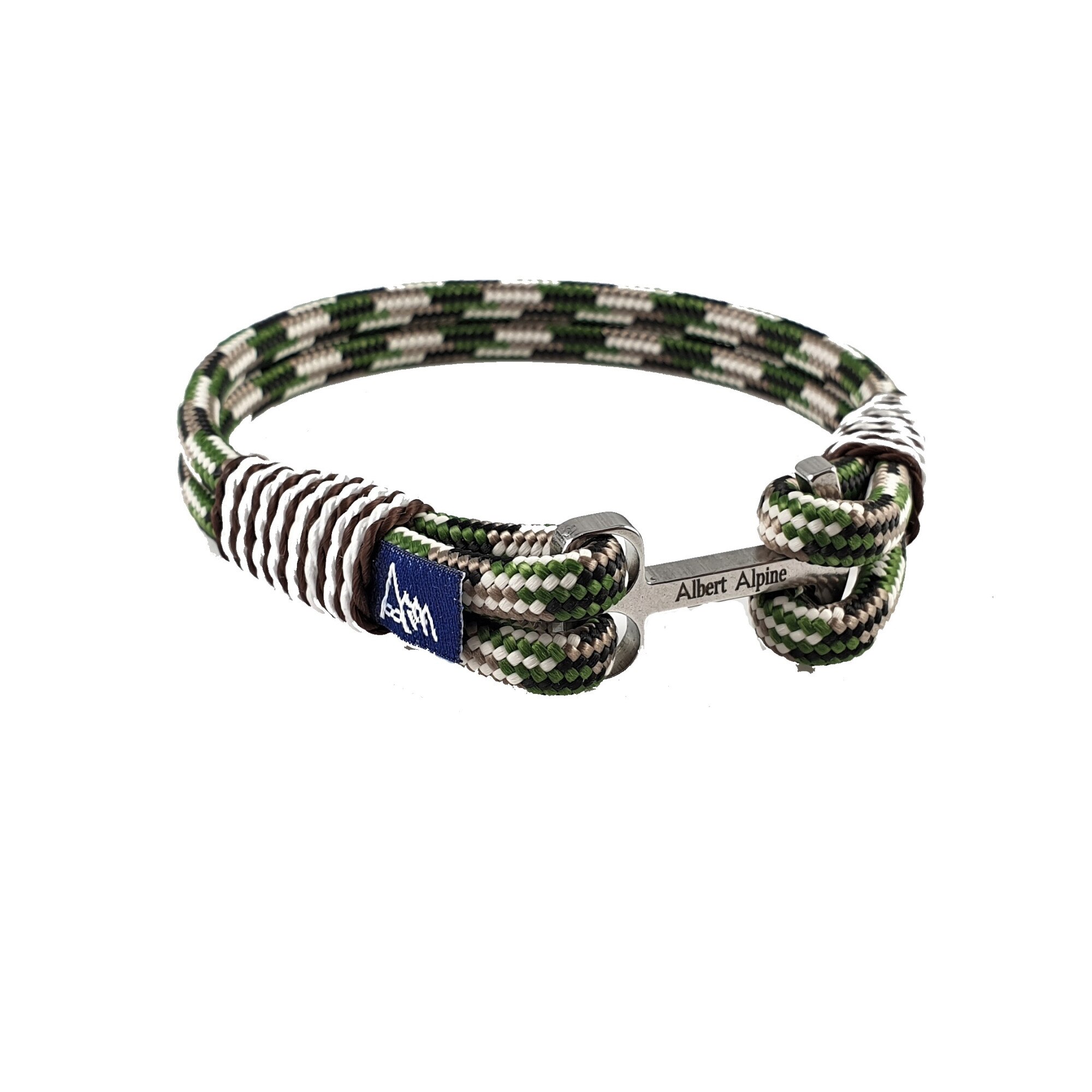 Bratara unisex, Albert Alpine, kaki, cordelina, 17 cm - eMAG.ro
