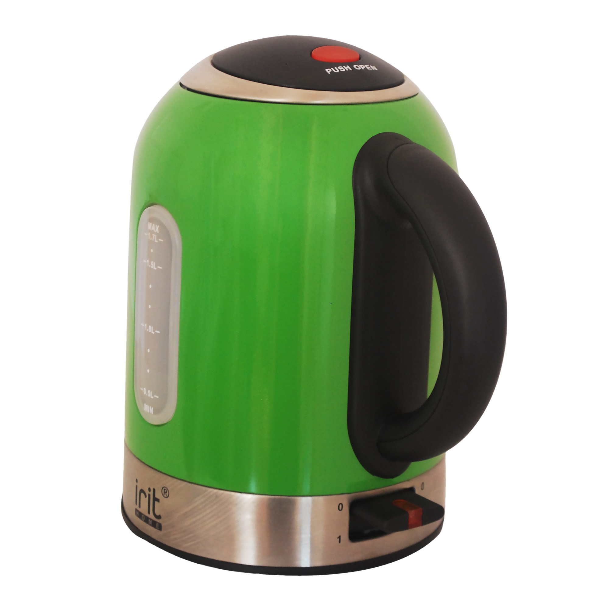 Чайник Irit IR-1323, 2200 W, 1.7 l, Корпус от неръждаема стомана, Автоматично изключване ...