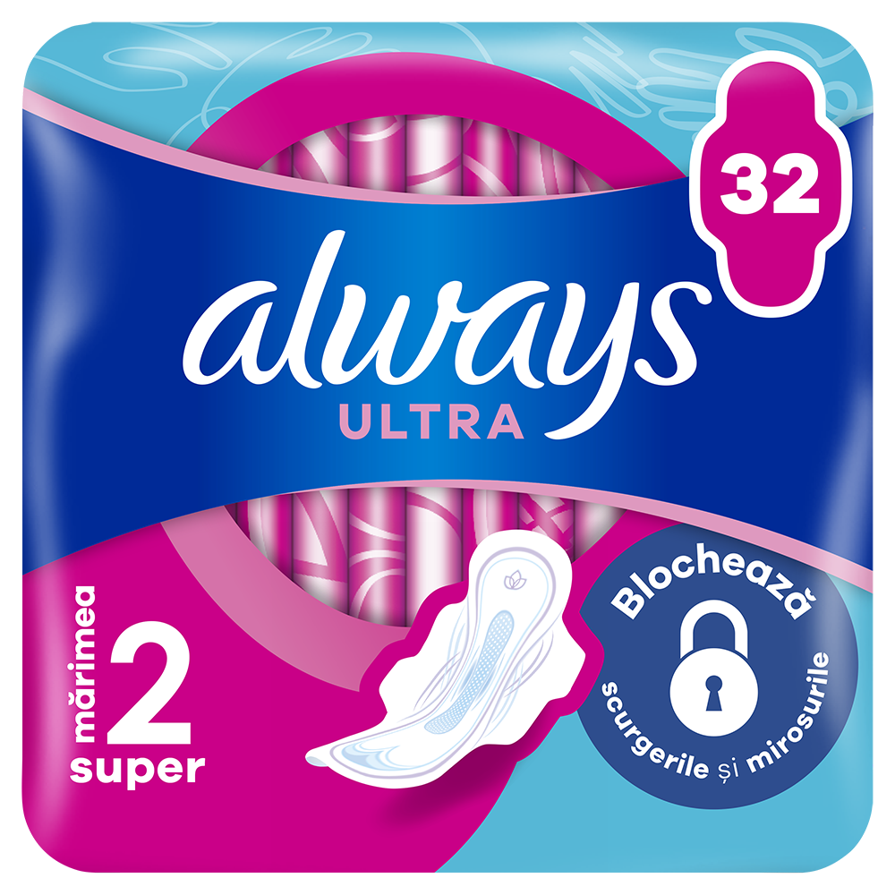 Absorbante Always Ultra Super Quattro Pack, 32 buc - eMAG.ro