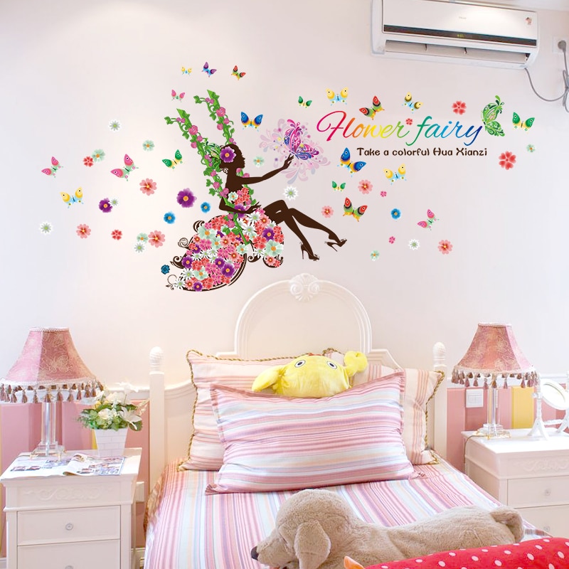 Sticker decorativ, flower fairy 170 cm, 71STK - eMAG.ro
