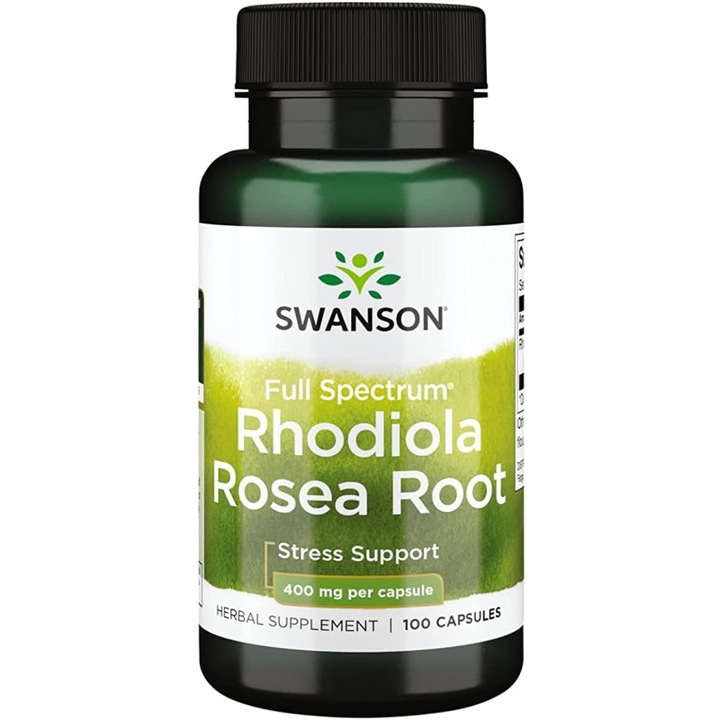 Swanson Rhodiola Rosea Root (radacina) 400mg 100 Capsule - eMAG.ro